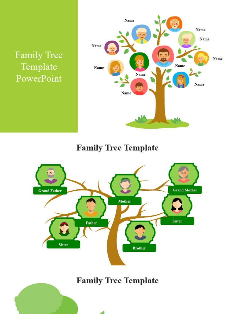Family Tree Template PowerPoint | PDF | Microsoft Power Point | Software
