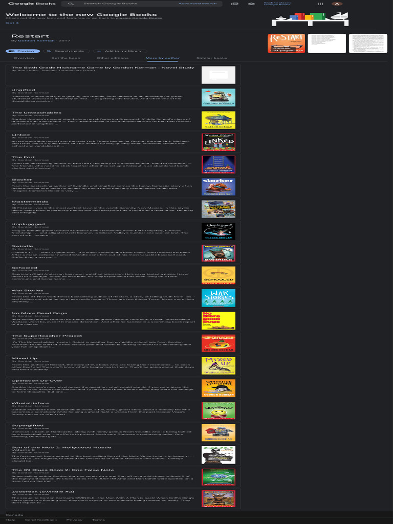 Restart - Google Books | PDF | General Fiction