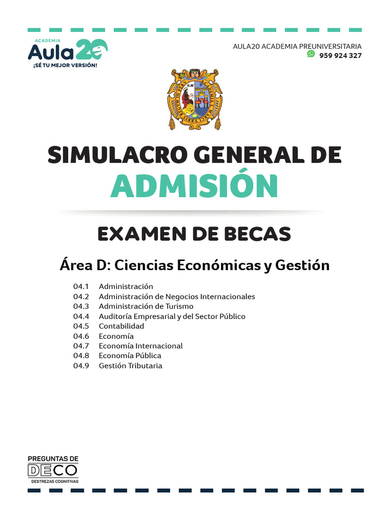 Oficial Simulacro Ciclo Regular 4 Area D - Marca de Agua | PDF | Quimioterapia | Pena capital