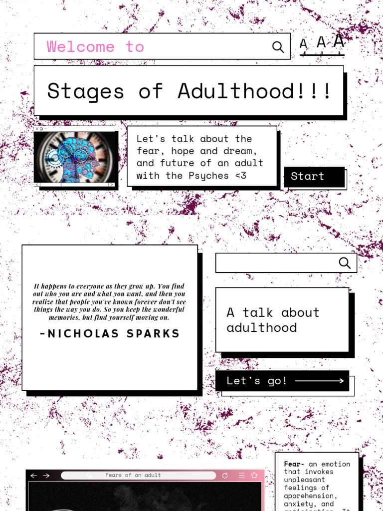 Stages of Adulthood | PDF
