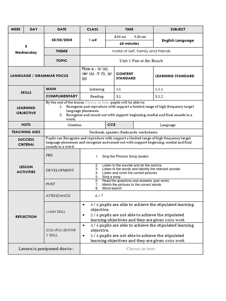 25.03.2024 Isnin | PDF | Semiotics | Behavior Modification