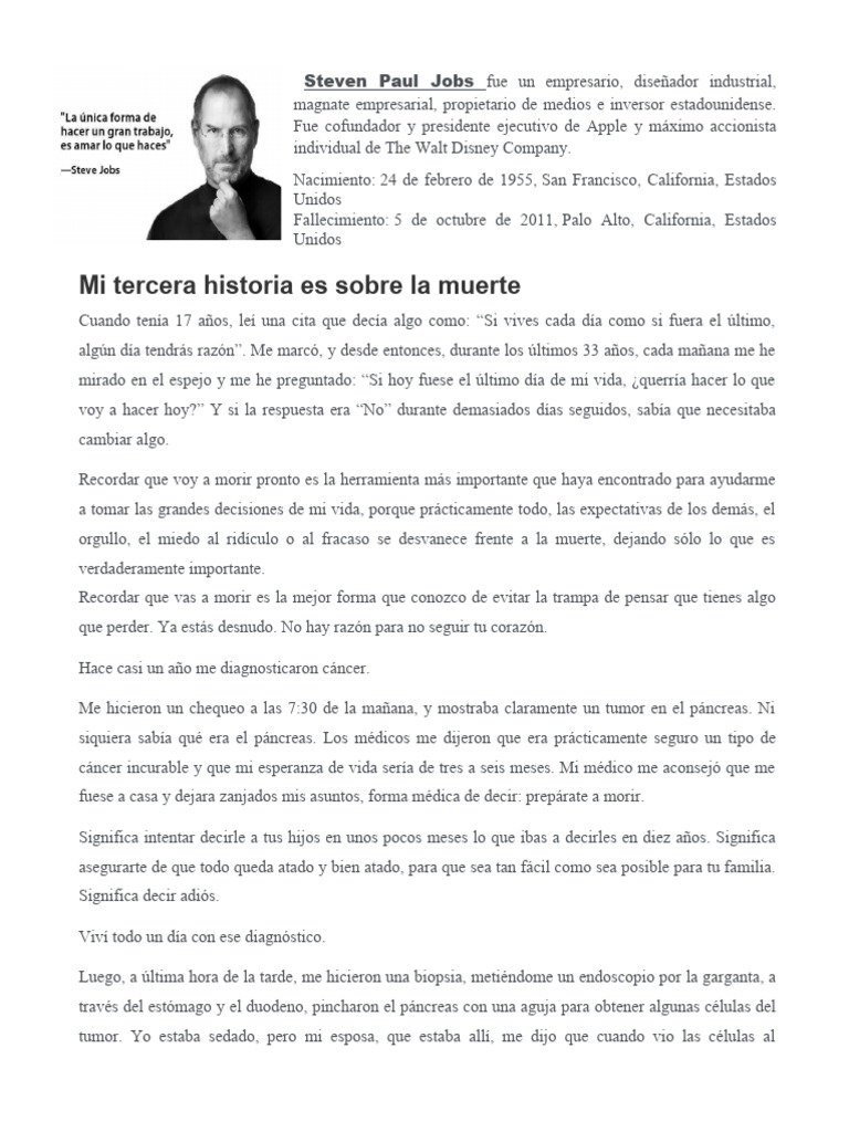 Steven Paul Jobs | PDF | Steve Jobs