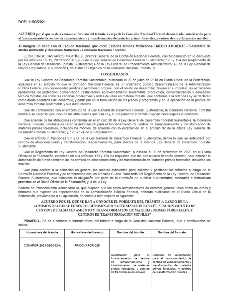 Formatos Manuales E Instructivos Previstos En El Diario Oficial De La