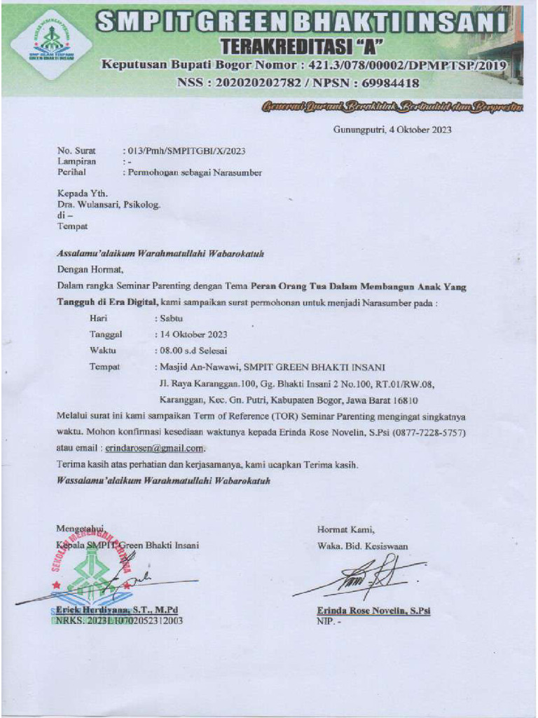 Seminar Parenting - 2023 | PDF