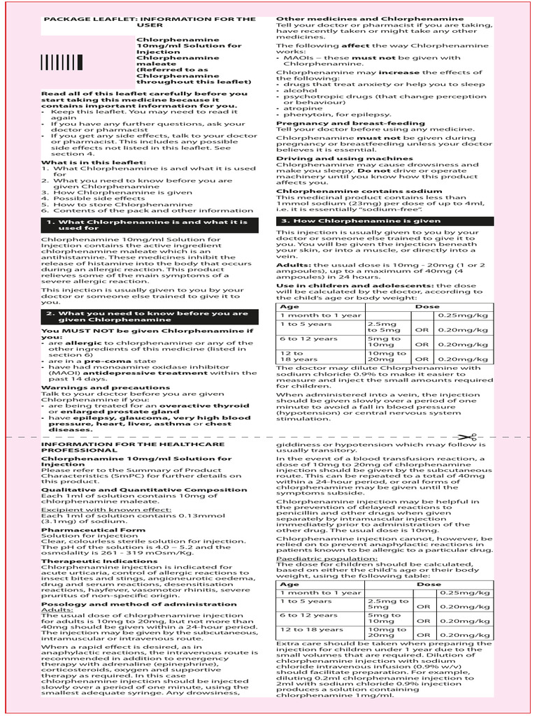 Pil 1986 | PDF | Injection (Medicine) | Intravenous Therapy