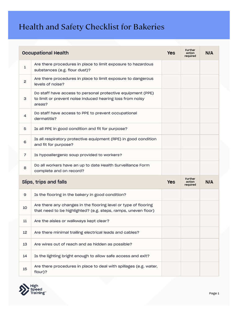 Checklist Sample | PDF | Personal Protective Equipment | Safety