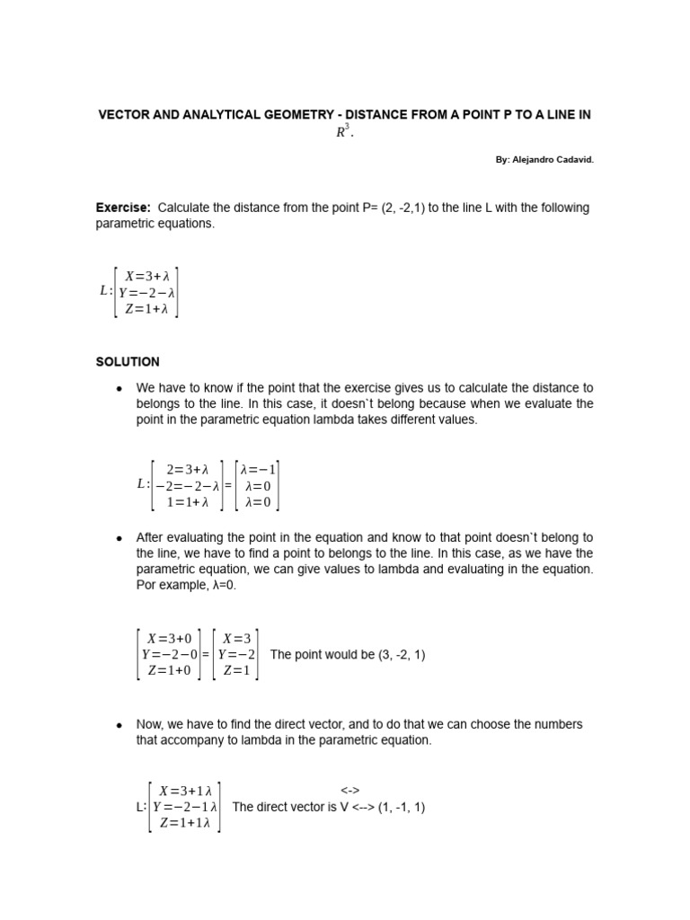 Vector and Analytical Geometry | PDF | Equations | Analytic Geometry