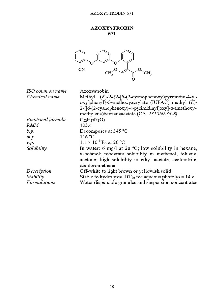 B02 Azoxystrobin 017 5 | PDF | Gas Chromatography | Precipitation (Chemistry)