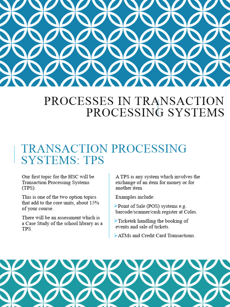 Understanding Transaction Processing Systems | PDF | Barcode | Point Of ...