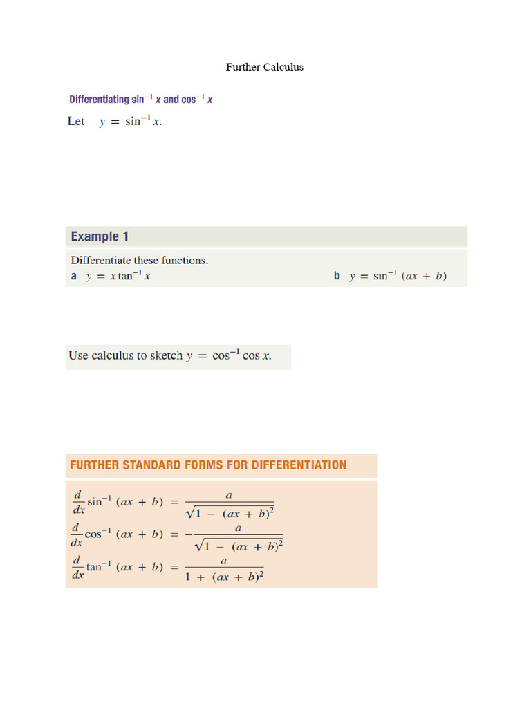 Further Calculus | PDF | Computers