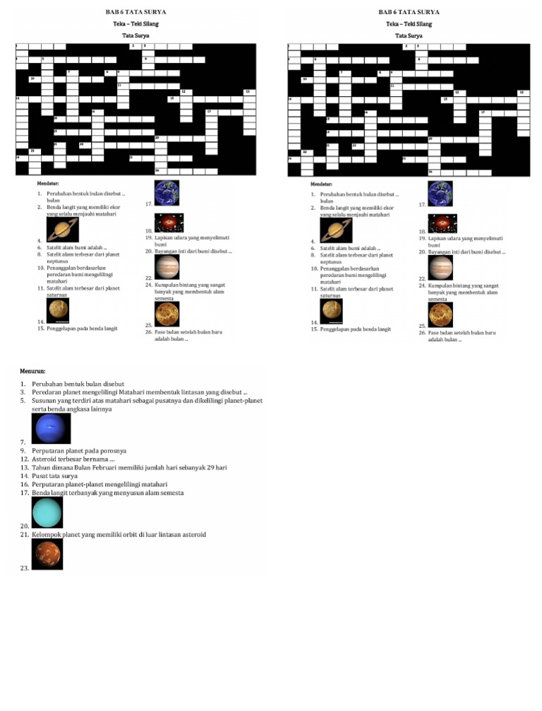 TTS IPA Tata Surya Kelas 6 | PDF