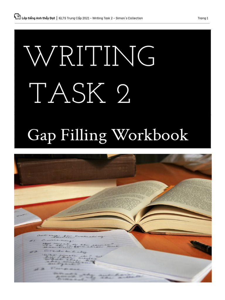 Phiếu Bài Tập IELTS Writing Task 2 - Dạng Gap Filling (Đục Lỗ) | PDF