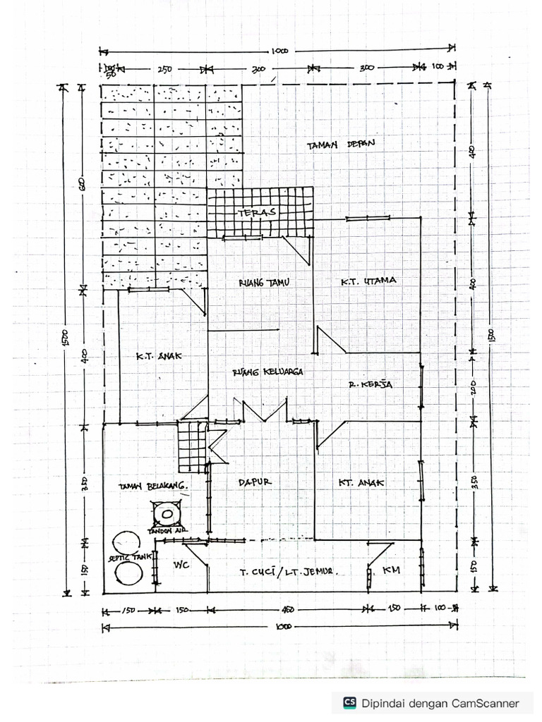 Sketsa Rumah Pelaihari | PDF