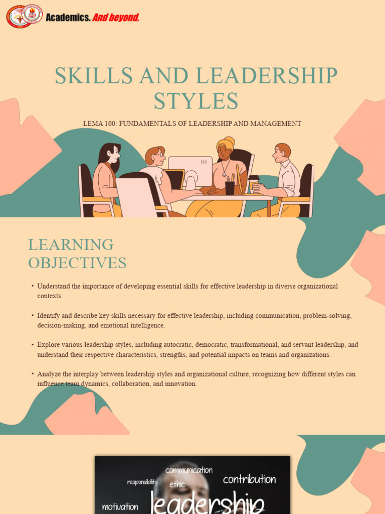 LEMA 100 - Skills and Leadership Styles | PDF | Leadership | Transformational Leadership