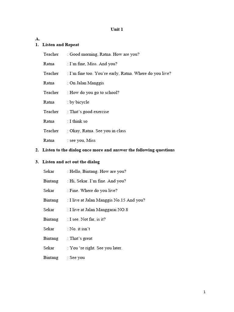 Listening Script | PDF