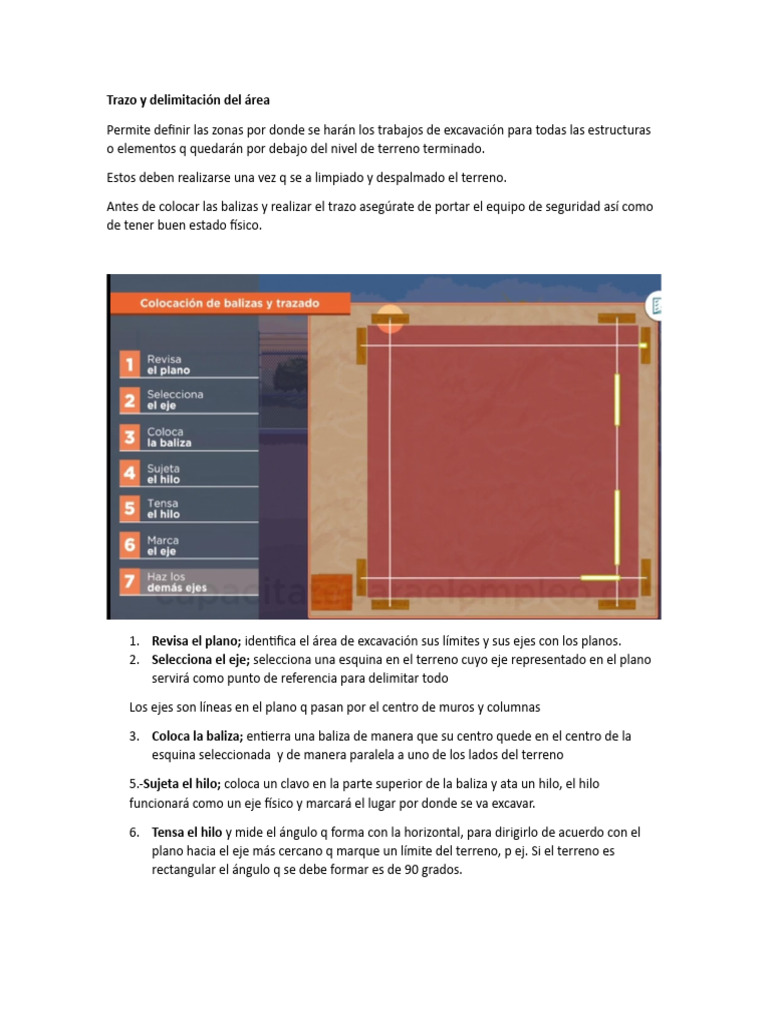 Trazo y nivelación del terreno | PDF