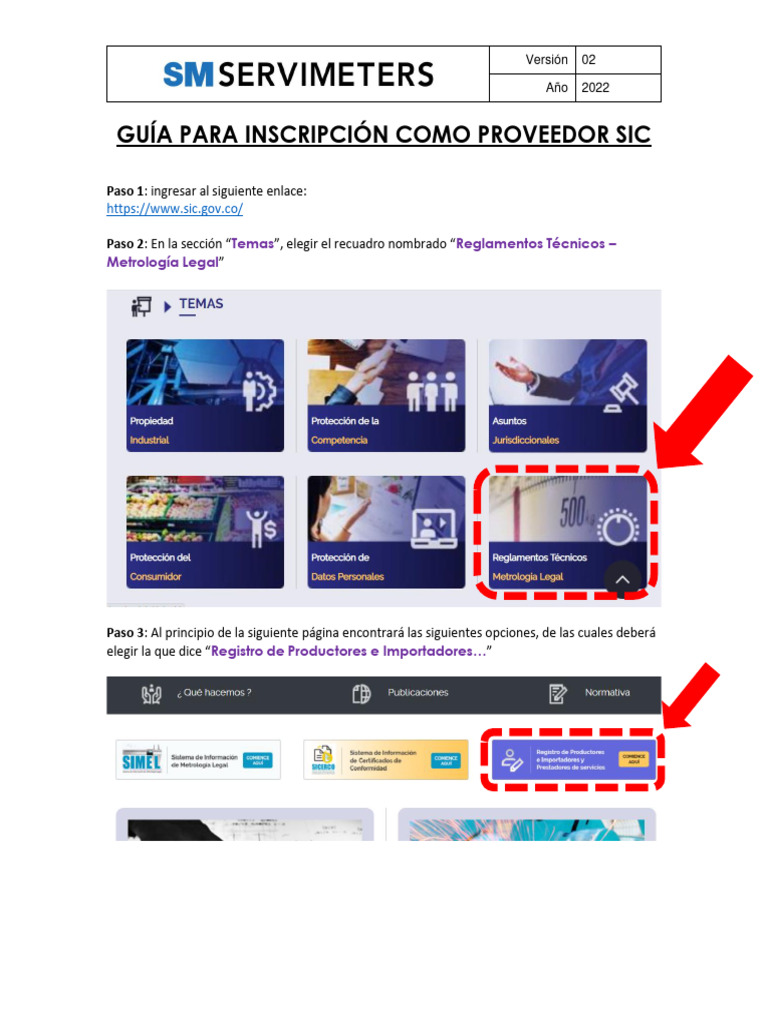 Guia para Inscripcion Como Proveedor Sic | PDF