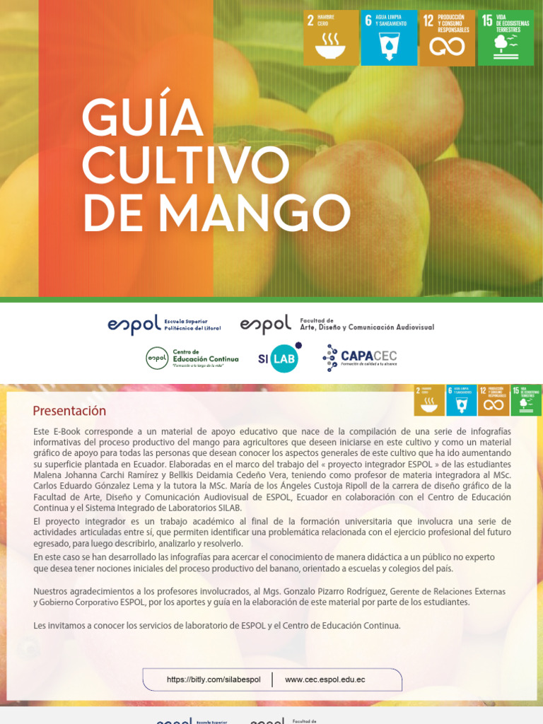 Ebook Guia Cultivo de Mango | Descargar gratis PDF | Mango | Injerto