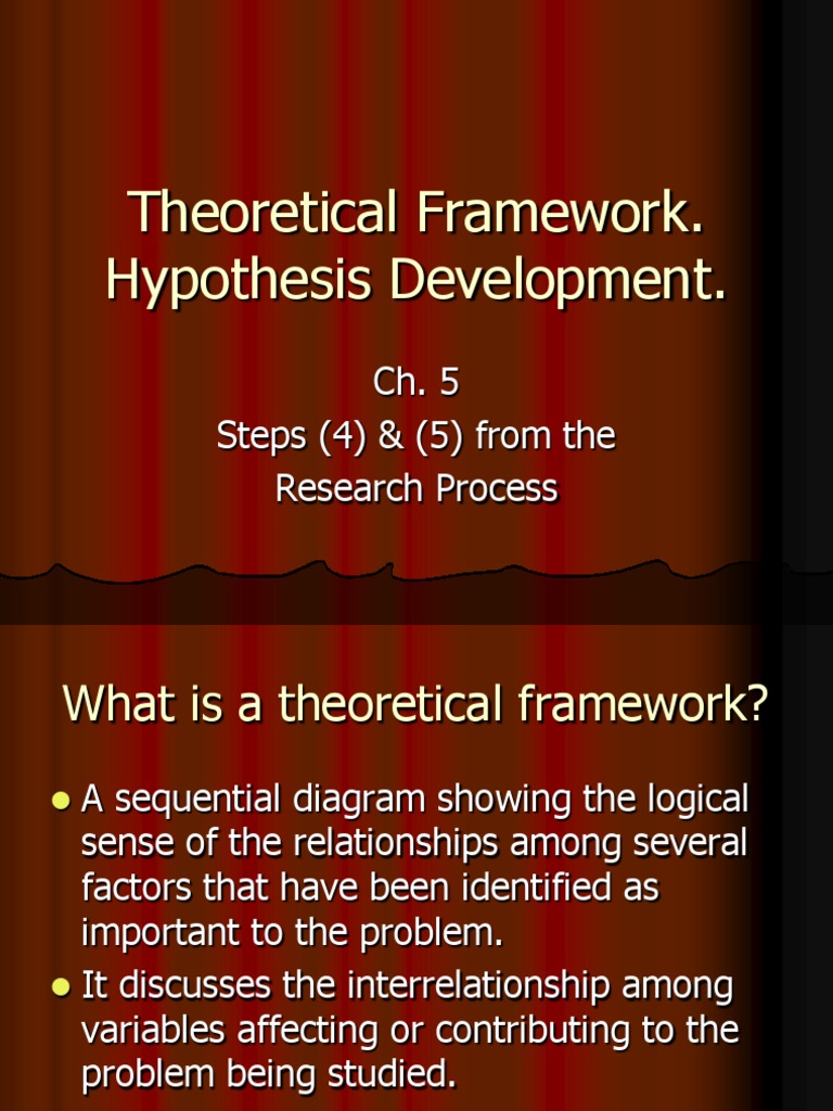 Ch. 5 Theoretical Framework & Hypothesis | Download Free PDF | Hypothesis | Employment