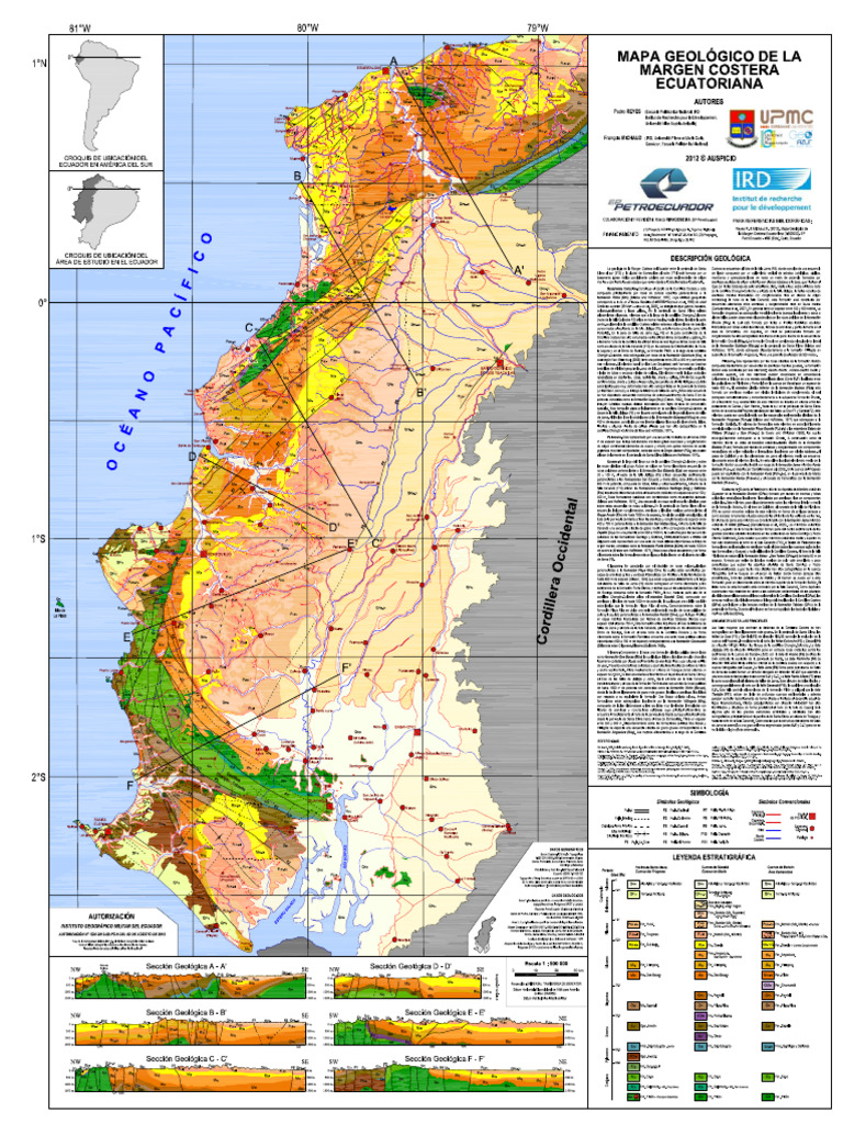 Mapa Geologico Costa Ecuador Re | PDF