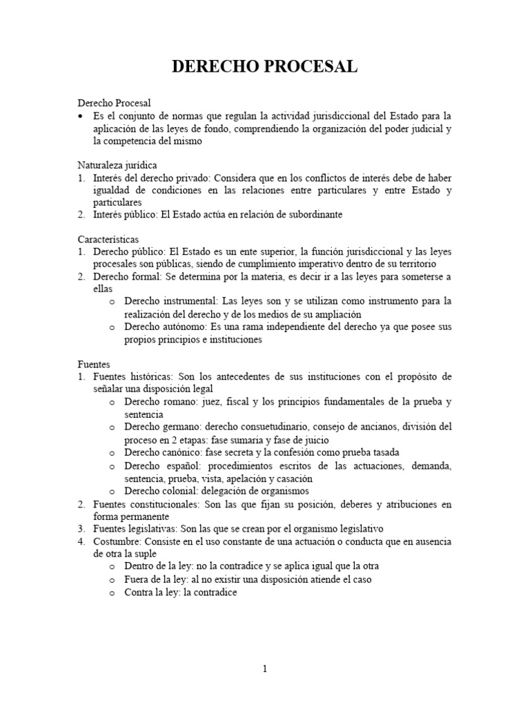 Derecho Procesal Civil | PDF | Ley procesal | Jurisdicción