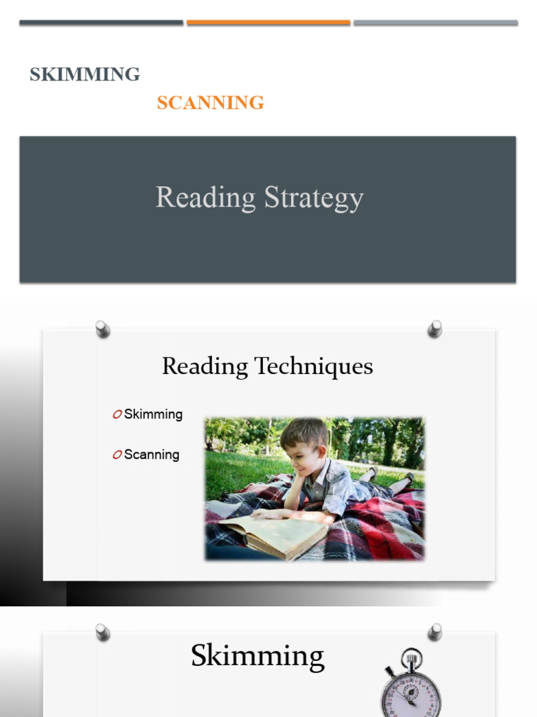 Reading Strategy Skimming Scanning | Download Free PDF | Speed Reading | Cognitive Science