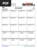 Grade 8 Ratio Worksheet With Answers | PDF | Ratio
