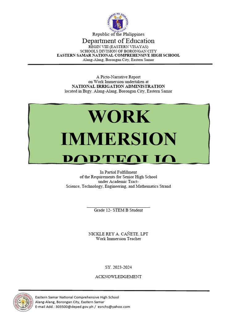 Portfolio Sample 3 | PDF | Science, Technology, Engineering, And ...