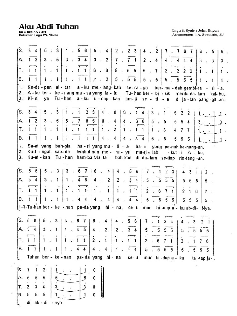 Aku Abdi Tuhan | PDF