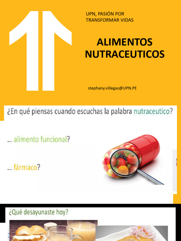 Semana 01 - Alimentos Nutraceuticos | PDF | Nutracéutico | Alimentos