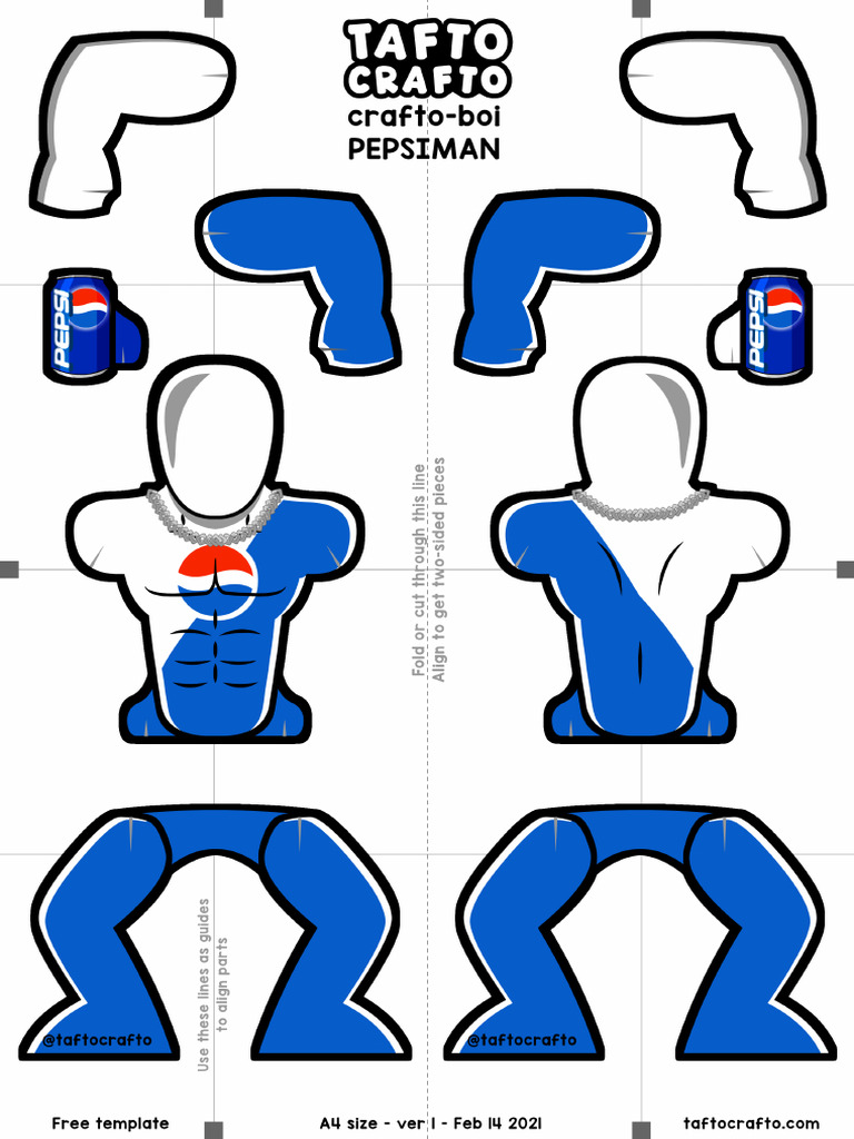 Craftoboi Pepsiman A4 Color 210214.Png | PDF