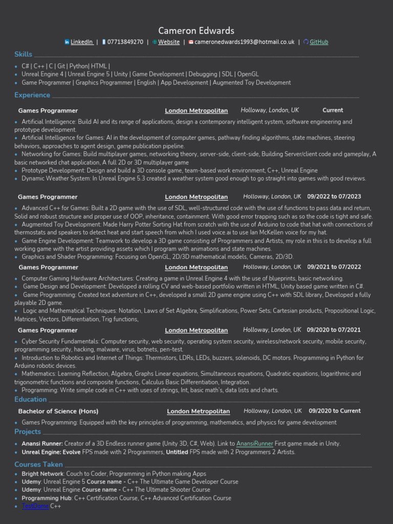 Cameron Edwards: Skills | PDF | Function (Mathematics) | 2 D Computer ...