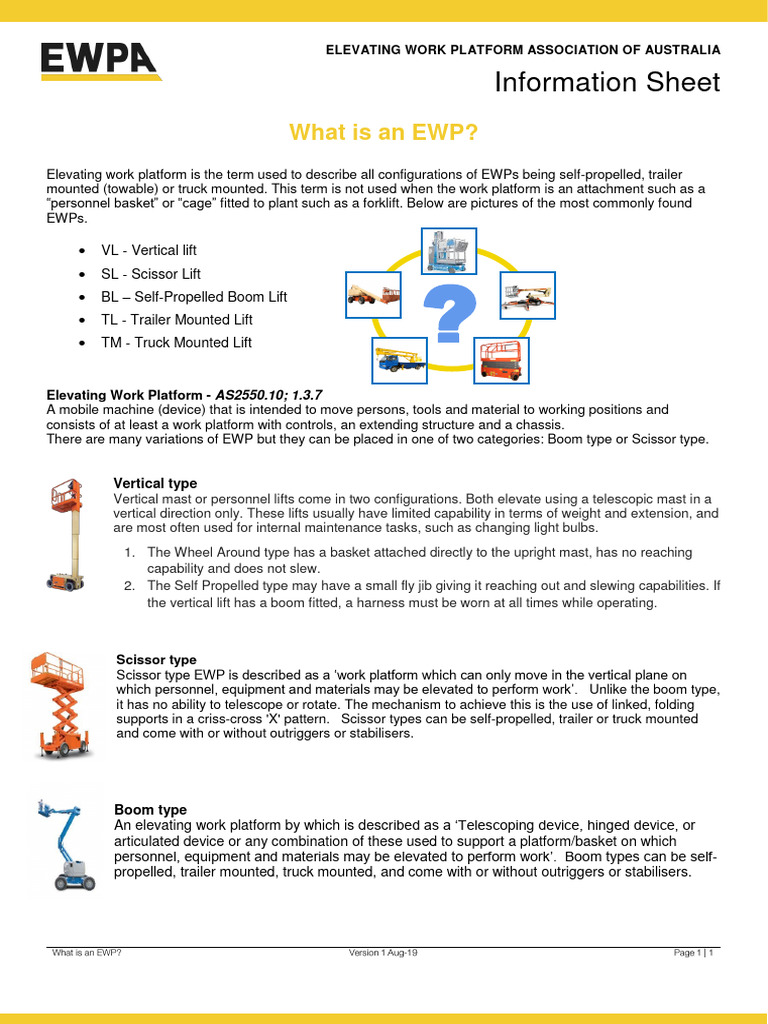What Is An EWP | Download Free PDF | Transport | Manufactured Goods