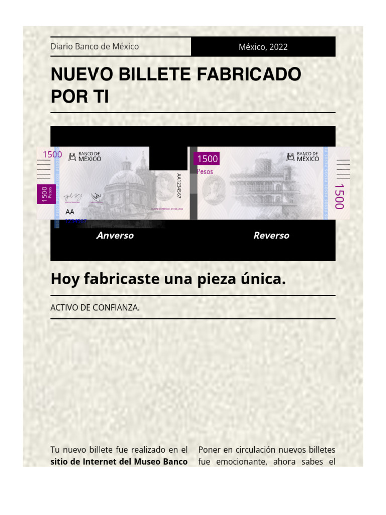 Fabrica Tu Billete | PDF