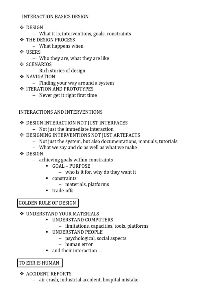Interaction Basics Design | PDF | World Wide Web | Internet & Web