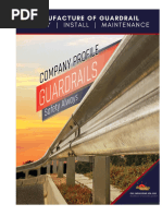 W-Beam Guardrail Installation Guide | PDF | Road | Manufactured Goods