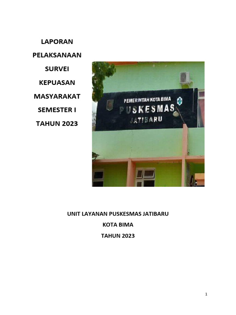 Sampul LAPORAN SKM - NOV 2022 | PDF