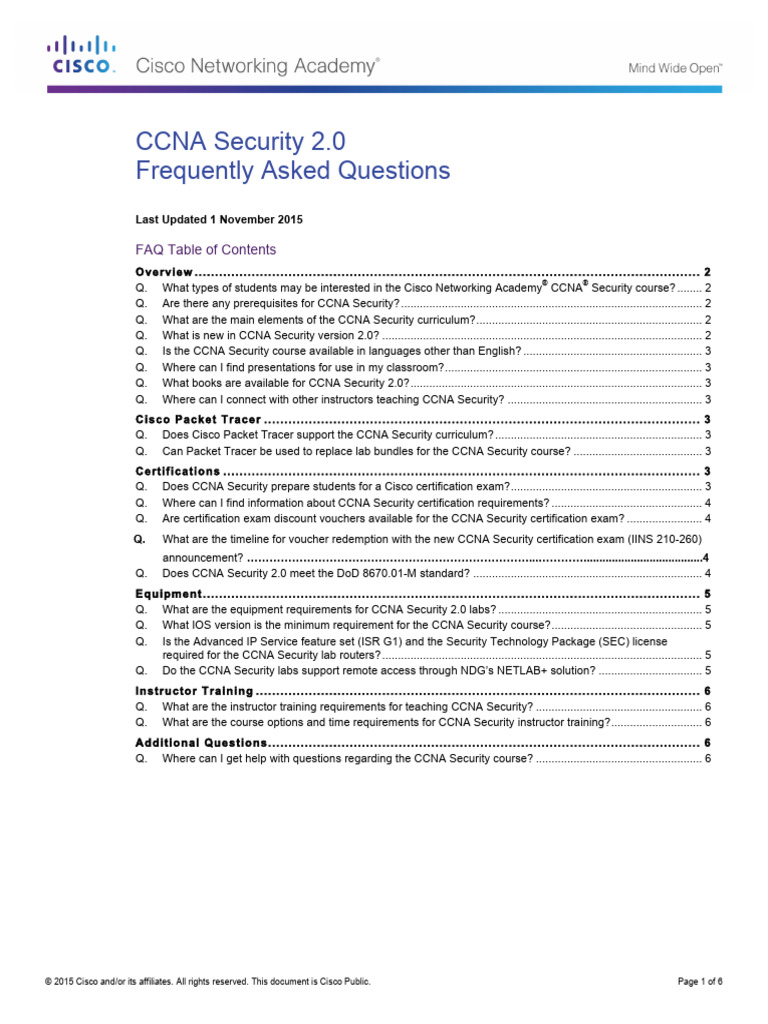 CCNAS v2 FAQs | PDF | Cisco Certifications | Computing