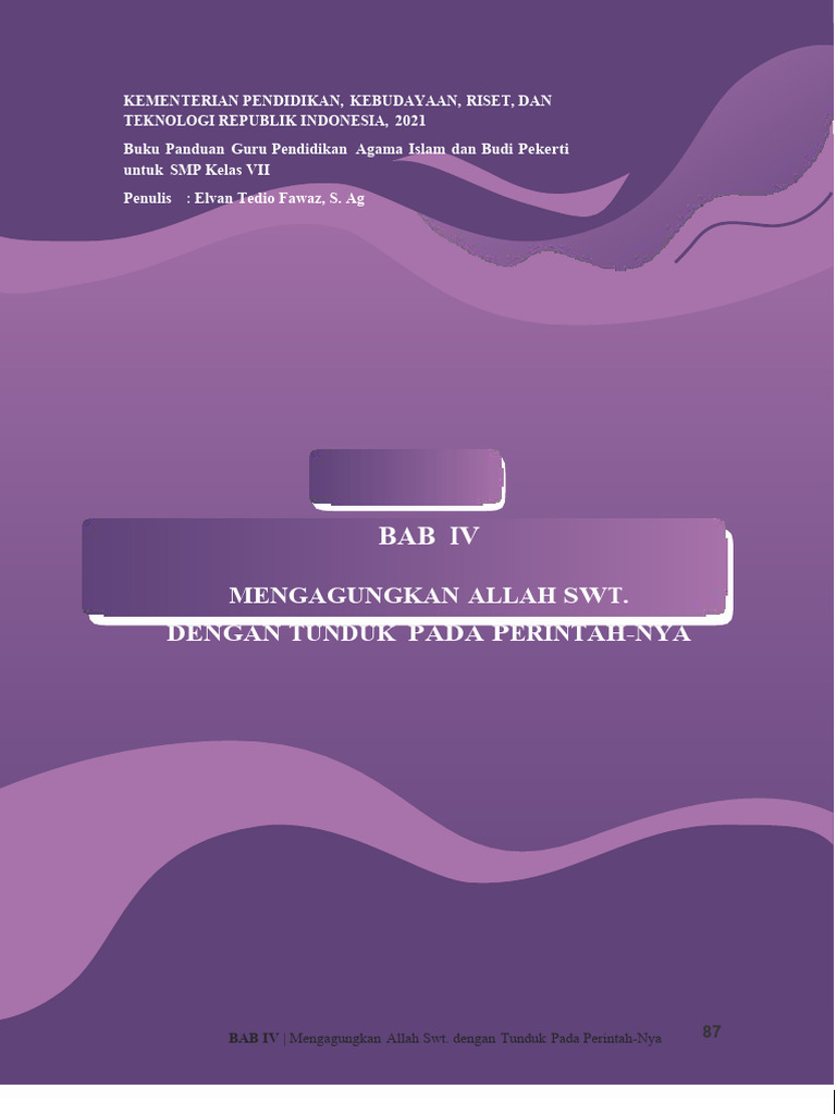 Modul PAI SMP Kelas 7 Bab 4 Guru | PDF