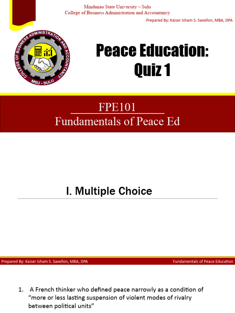 Exam Fpe TTH | PDF | Violence | Problem Behavior