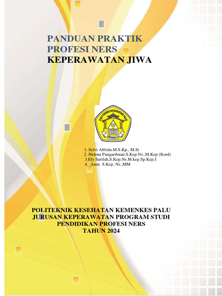 Panduan Profesi Ners Stase Jiwa, Palu | PDF