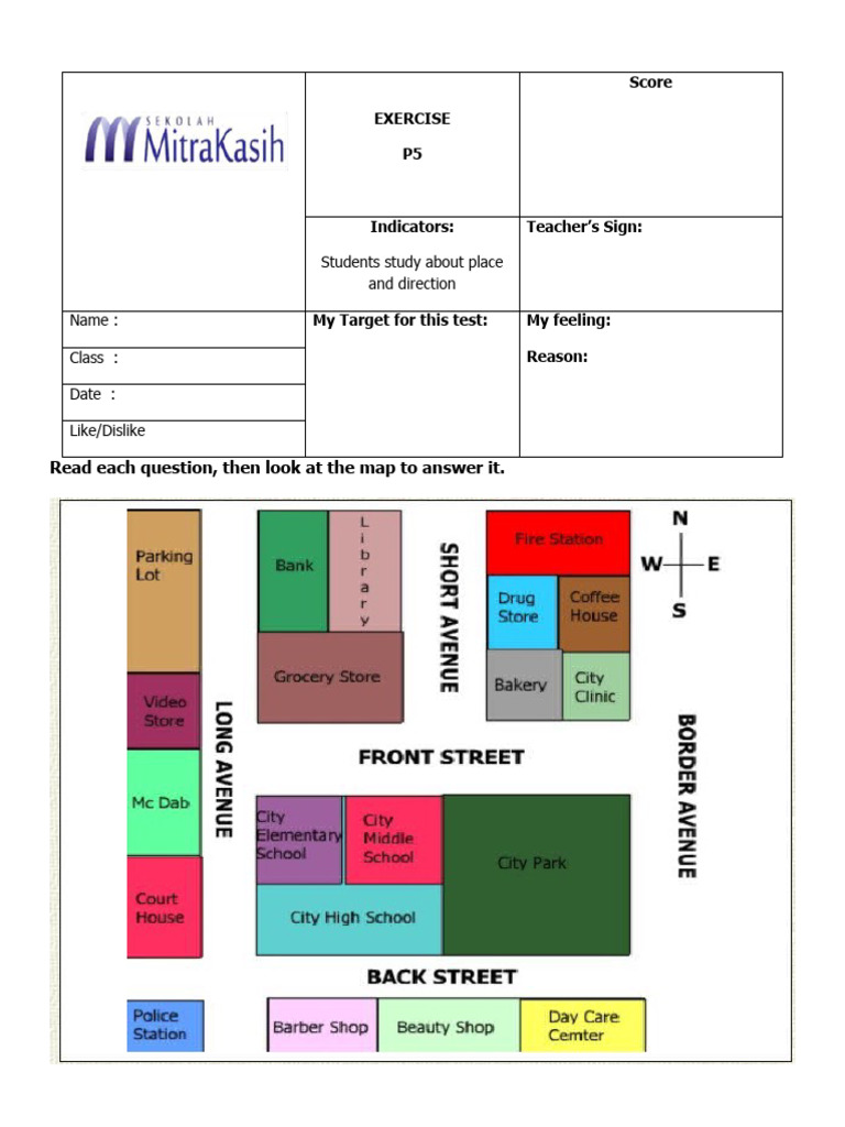 Place and Direction P5 | PDF