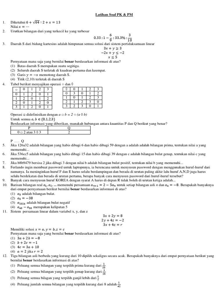 Karantina SNBT 13 Mei 2024 | PDF