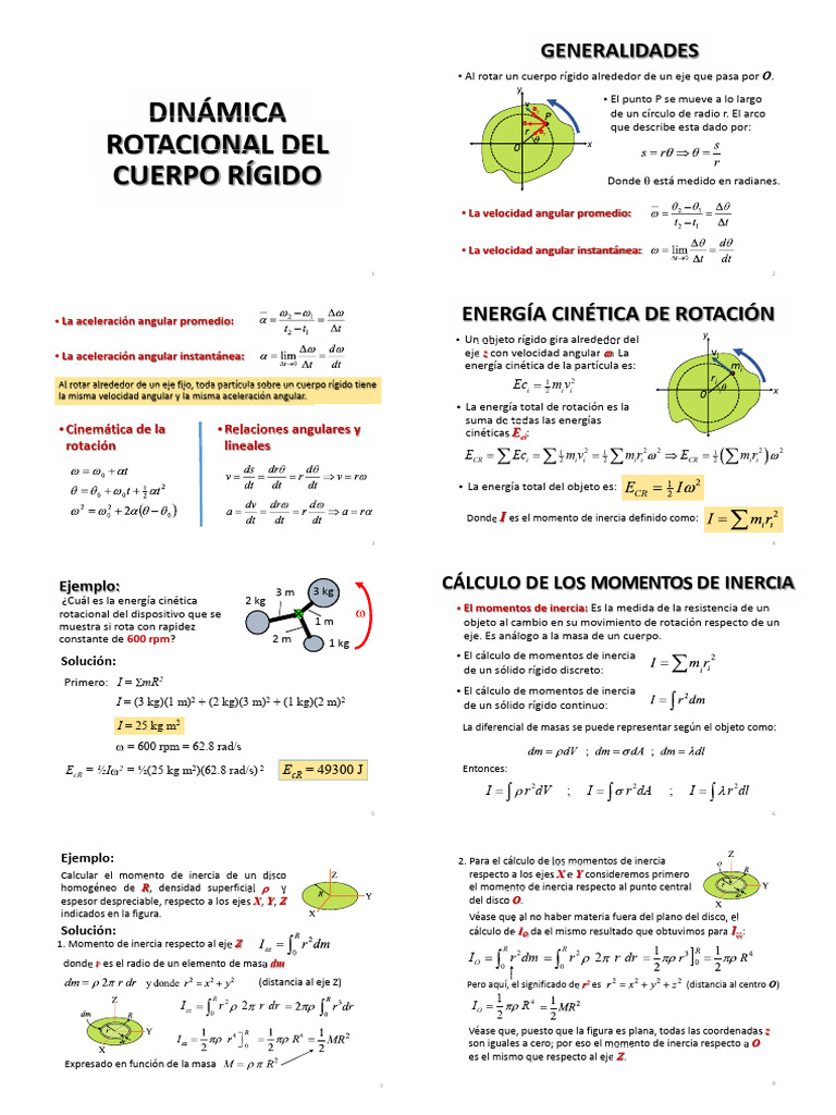 Dinámic Rota 2023 2 | PDF | Rotación | Cinemática