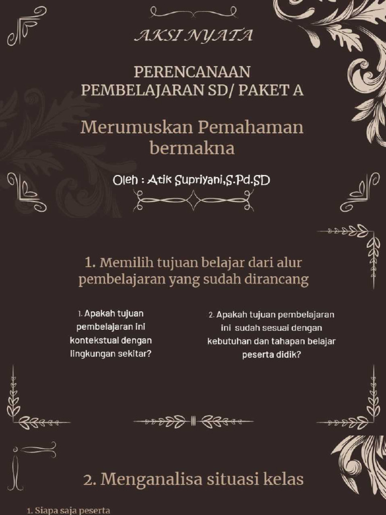 Topik 3 Perencanaan Pembelajaran SD (Paket A) - 11zon | PDF