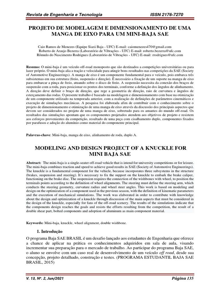 Salete,+13+Projeto+de+Modelagem+e+Dimensionamento+de+Uma+Manga+de+Eixo+Para+Um+Mini Baja+Sae (6 ...