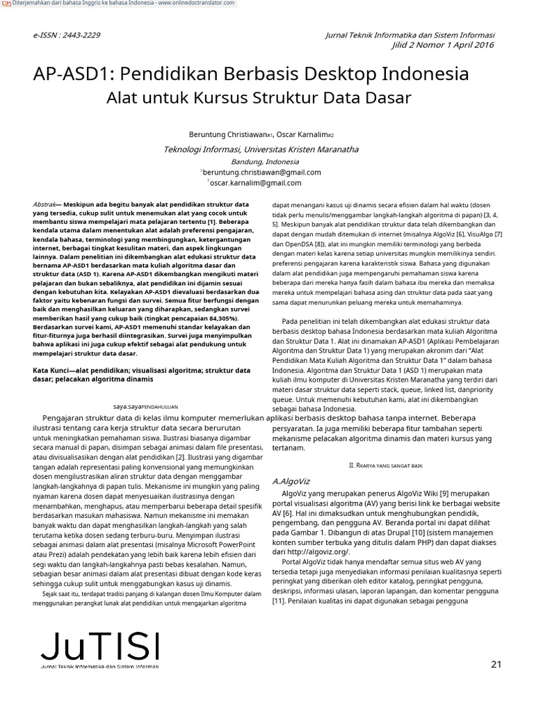 Alat Edukasi Struktur Data AP-ASD1 | PDF