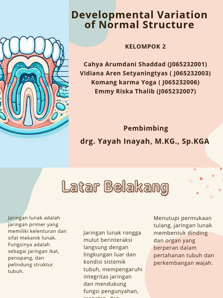 Kelompok 2-Developmental Variation of Normal Structure | PDF