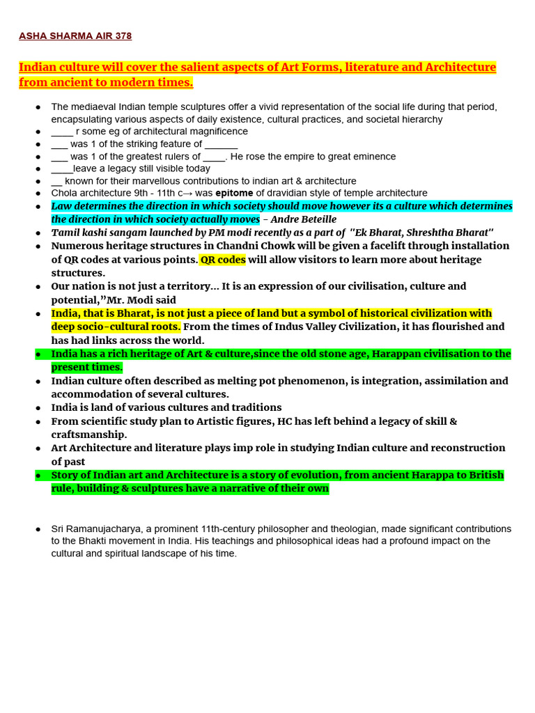 GS-1 Mains Notes | PDF | Total Fertility Rate | Gender Inequality