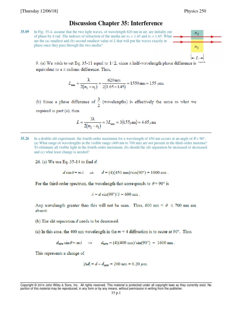 PHY | PDF | Light | Wavelength